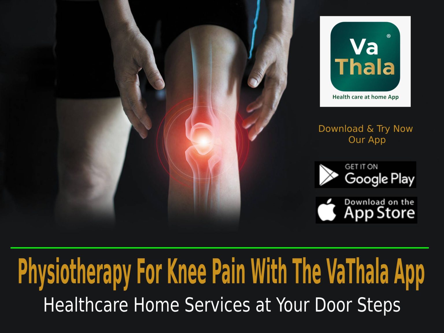 Physiotherapy for Knee pain With the VaThala App - MuNiAh Technologies